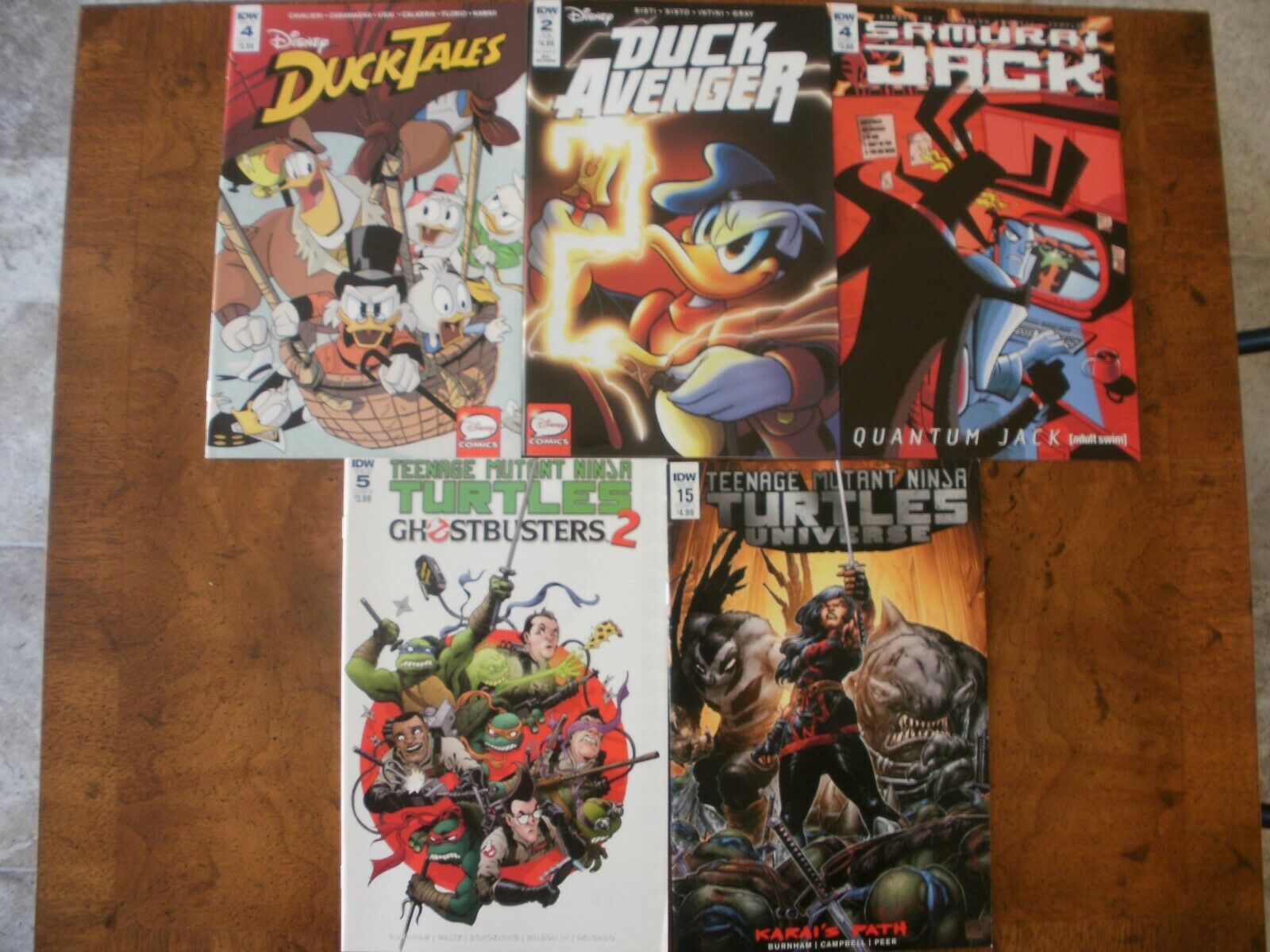 5 IDW Comic Book: Disney Duck Tales #4 Avenger #2 Samurai Jack #4 Tmnt ...