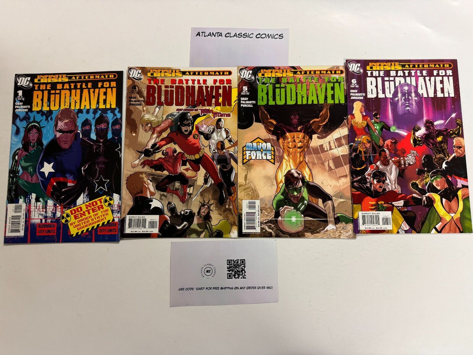 4 The Battle of Bludhaven DC Comic Book # 1 4 5 6 Flash Batman Superman ...