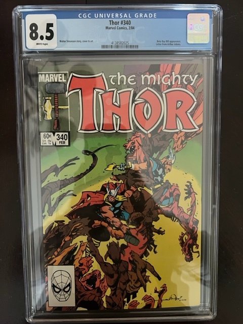 Thor #340 Direct Edition (1984) - CGC 8.5 - Beta Ray Bill! | Comic ...