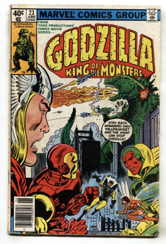 GODZILLA #23 1979-MARVEL-Avengers crossover comic book | Comic Books ...