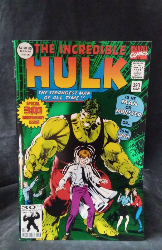 The Incredible Hulk #393 Second Print Cover 1992 Marvel Comics Comic ...