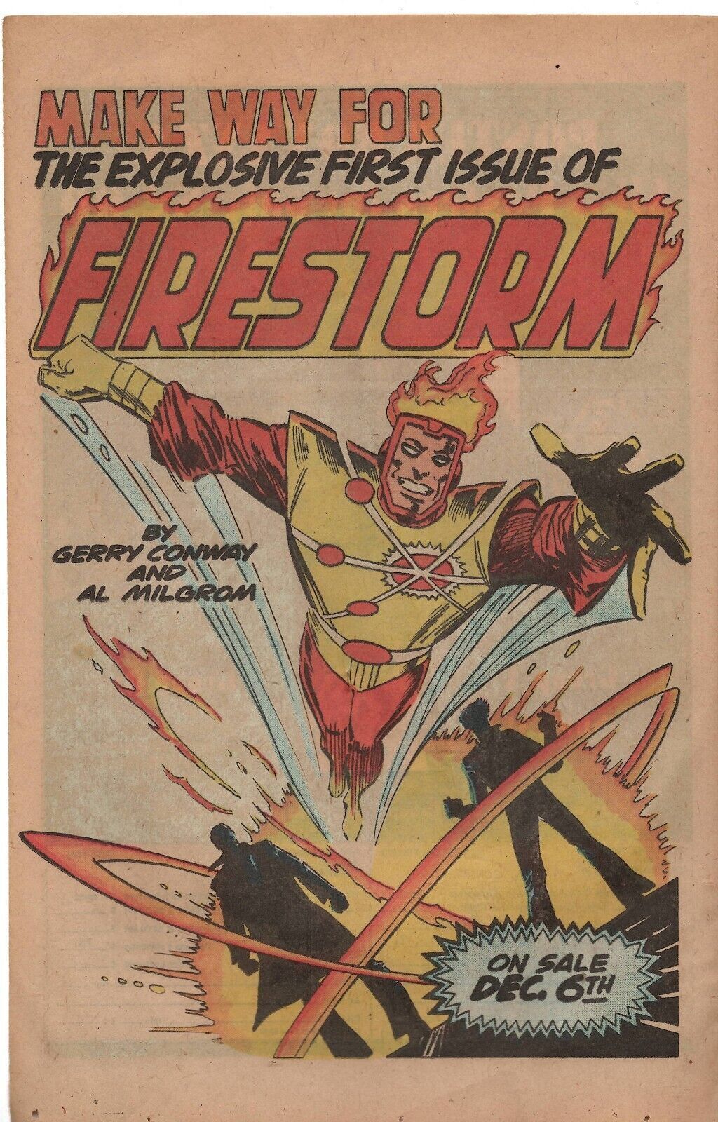 VINTAGE 1978 DC Comics Firestorm #1 Print Advertisement | Comic ...