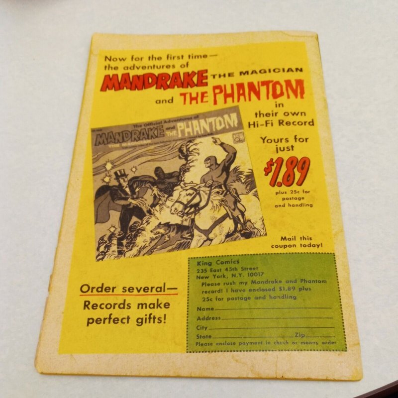 #27 king comics 1967 The Phantom's horse Silver age classic cover Lee ...