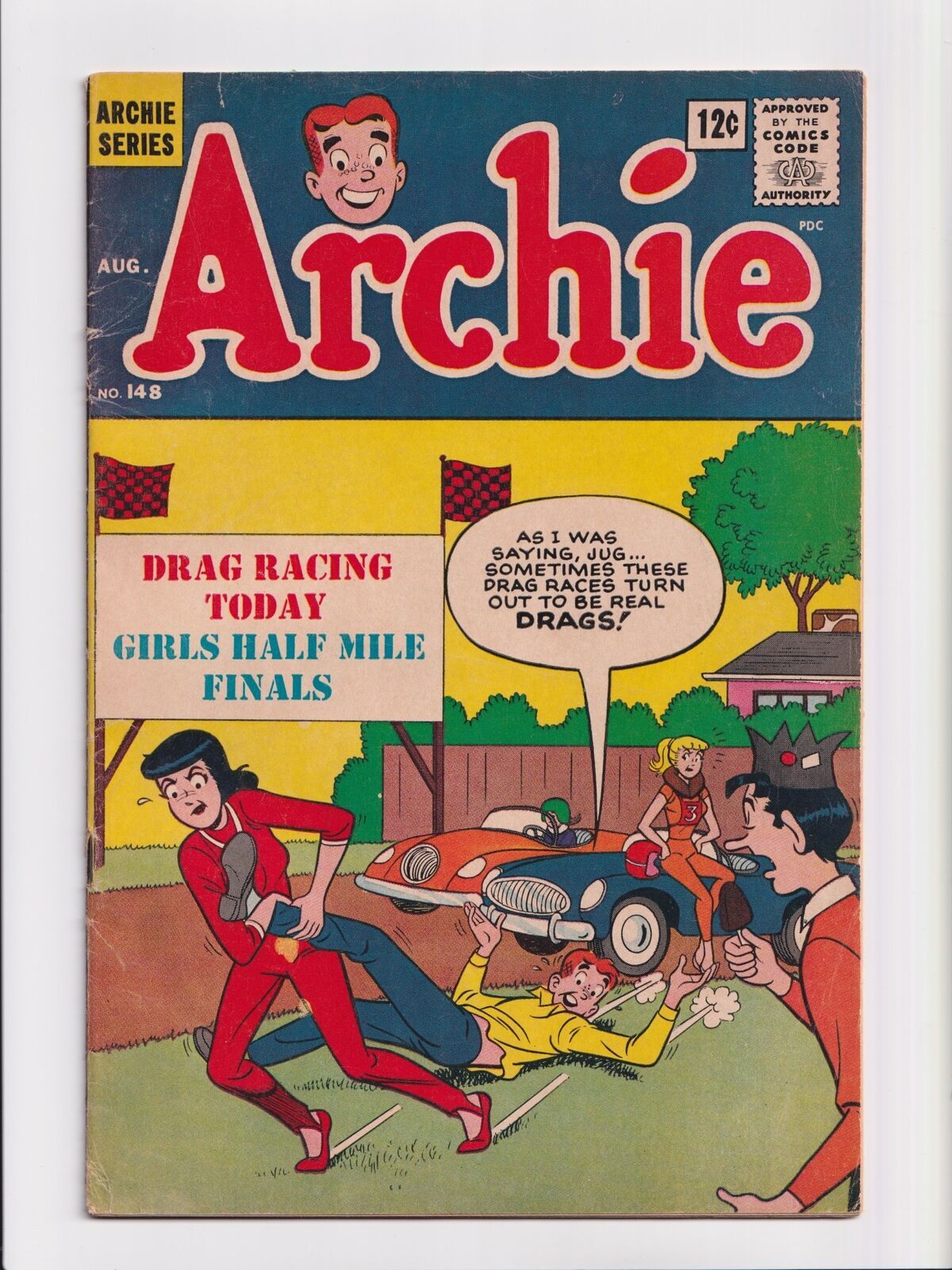 Archie #148 Betty Veronica 1964 Bob White Cover Vintage Silver Age ...
