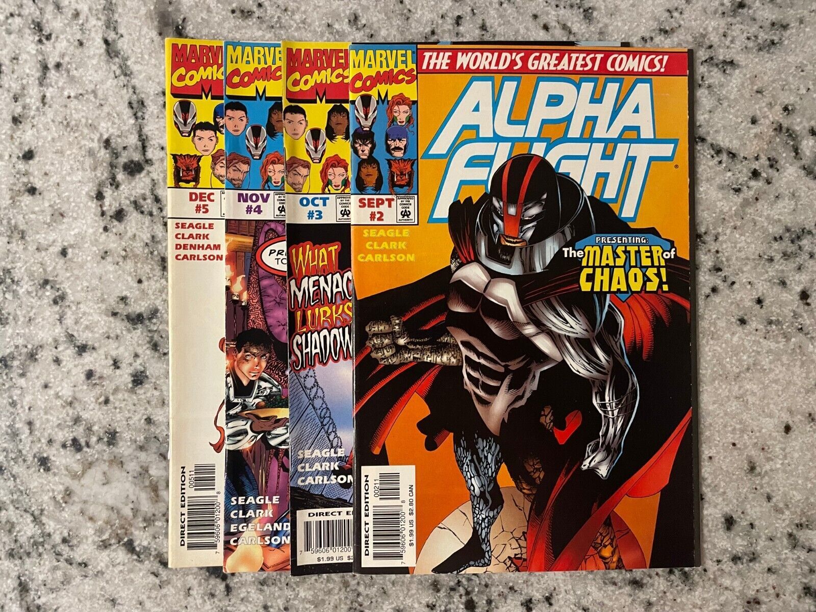 4 Alpha Flight Marvel Comic Books # 2 3 4 5 X-Men Wolverine Phoenix ...
