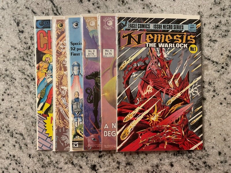 6 Comic Books Nemesis 1 Alien Encounters 1 2 Aztec Ace 1 2 Champions 1 ...