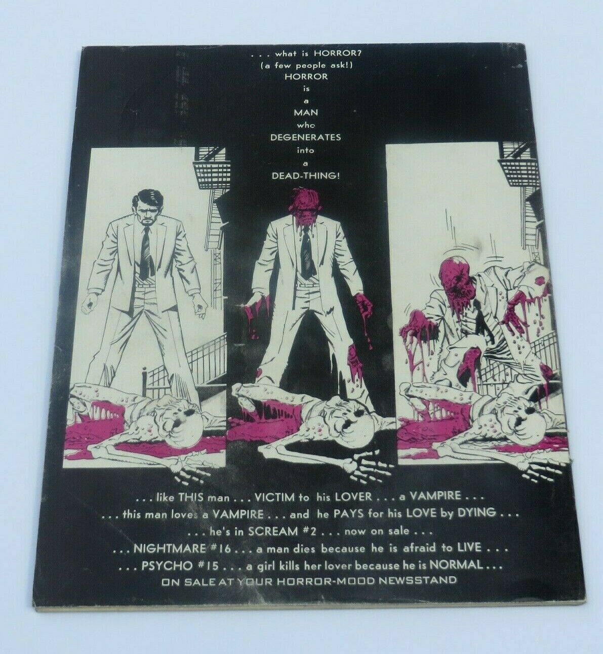 Nightmare #15 VG/FN 1973 Horror Magazine Dracula Weird Creeping Death ...