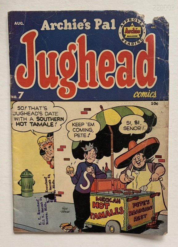 (1951) ARCHIE’S PAL JUGHEAD #7! Affordable Copy! | Comic Books - Golden ...