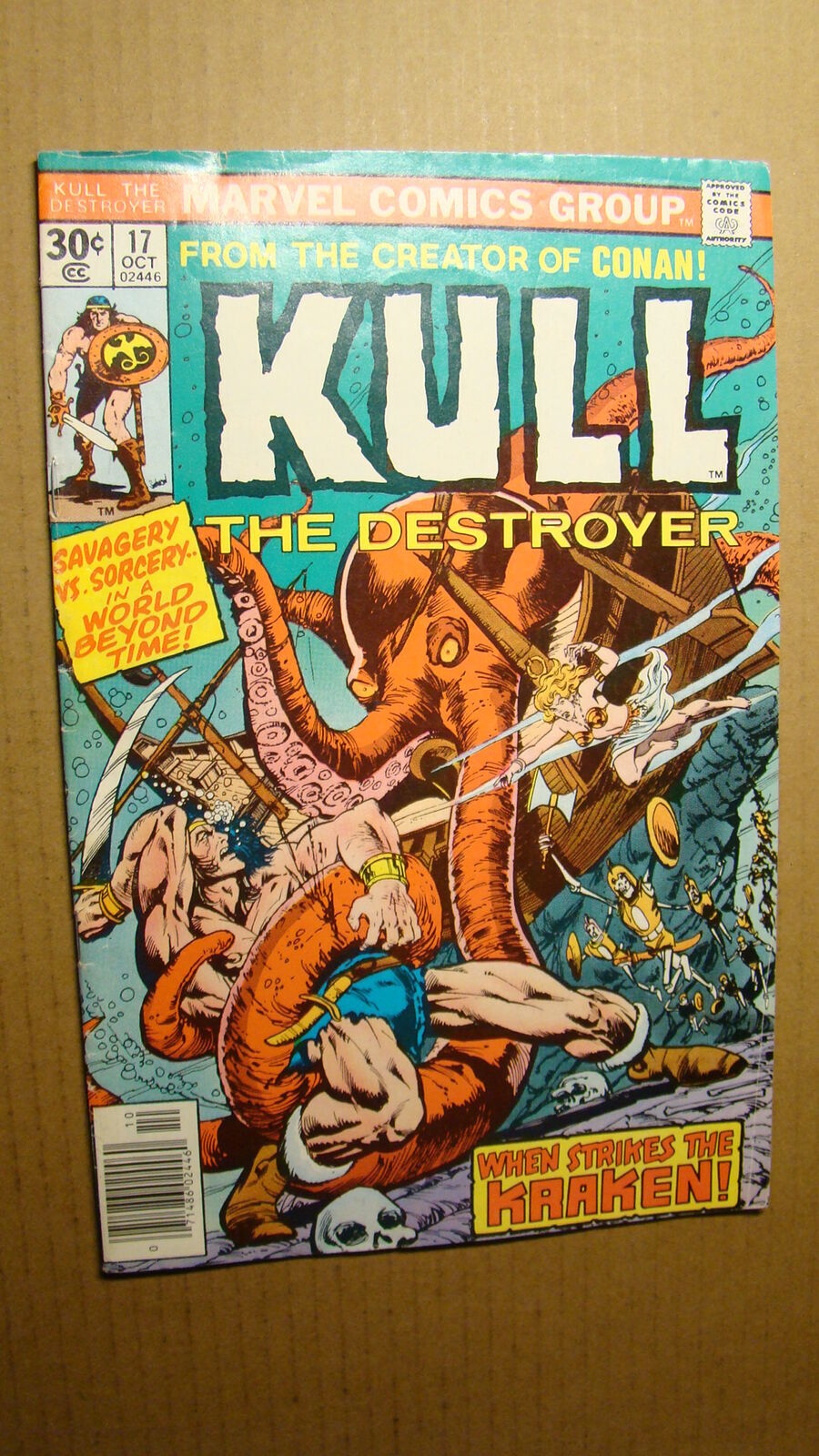 Kull 17 the Destroyer VS the Kraken 1976 Marvel Comics Conan | Comic ...