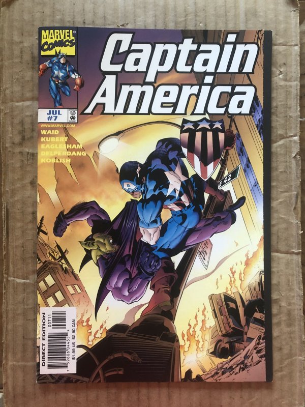 Captain America #7 Direct Edition (1998) | Comic Books - Modern Age ...