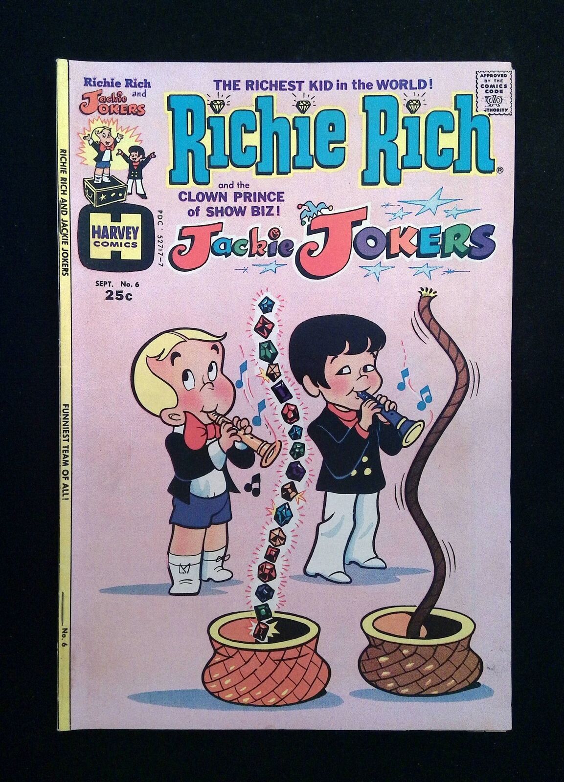 Richie Rich and Jackie Jokers #6 Harvey Comics 1974 FN | Comic Books ...