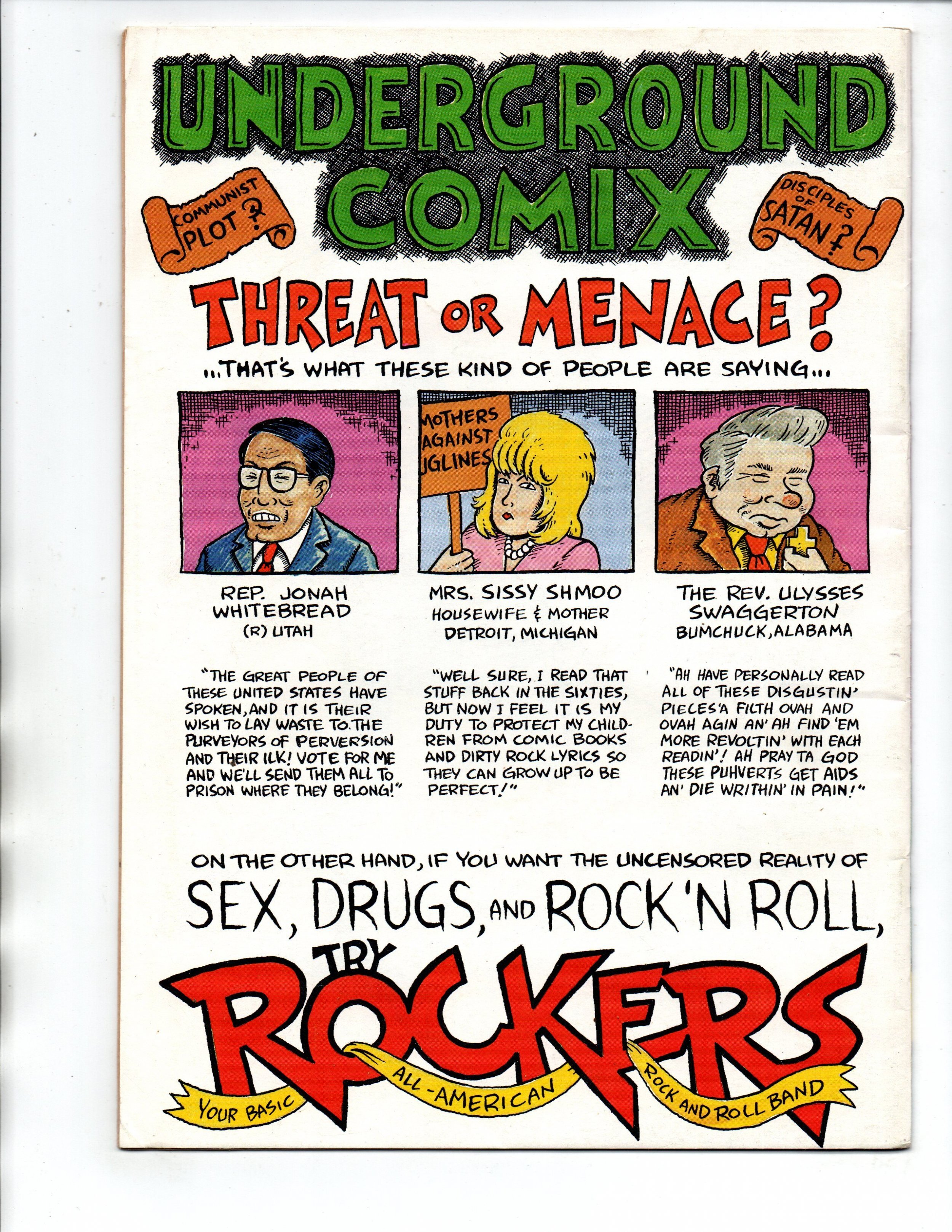 Rockers #1 - Giantess - Underground - Rip Off Press - 1989 - VG | Comic ...