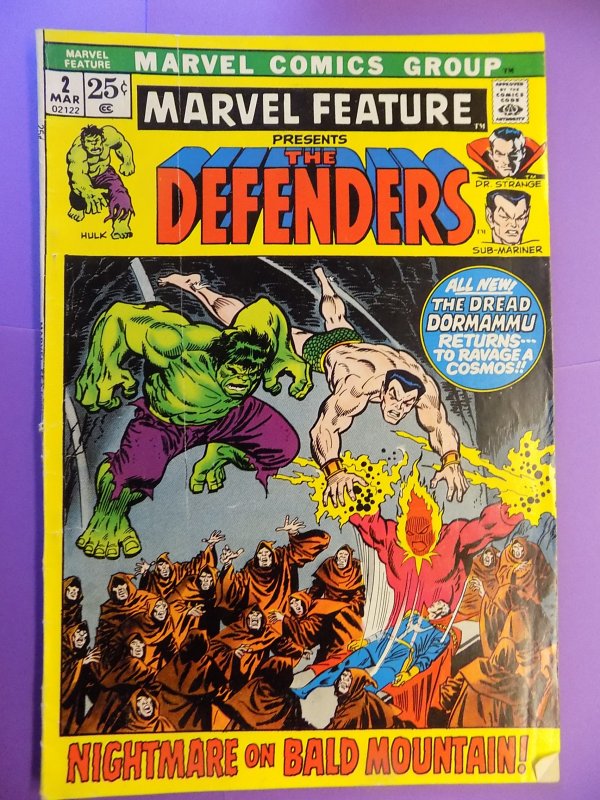 Marvel Feature # 2 Second Defenders DR Strange Hulk Sub-Mariner | Comic ...
