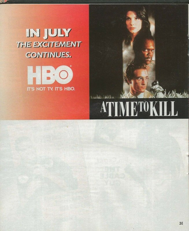 ORIGINAL Vintage June 1997 HBO Guide Magazine Independence Day A Time ...