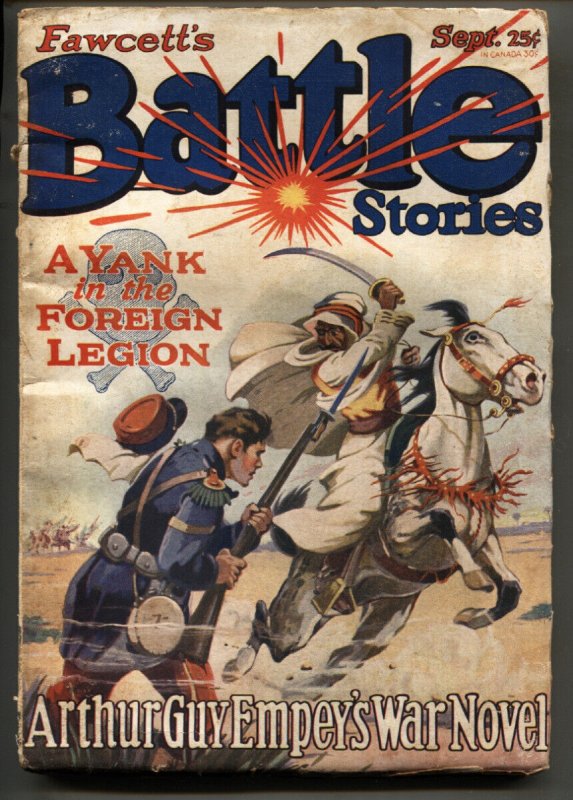 Battle Stories 9/1928-Pulp Magazine-Foreign Legion-RARE | Comic Books ...
