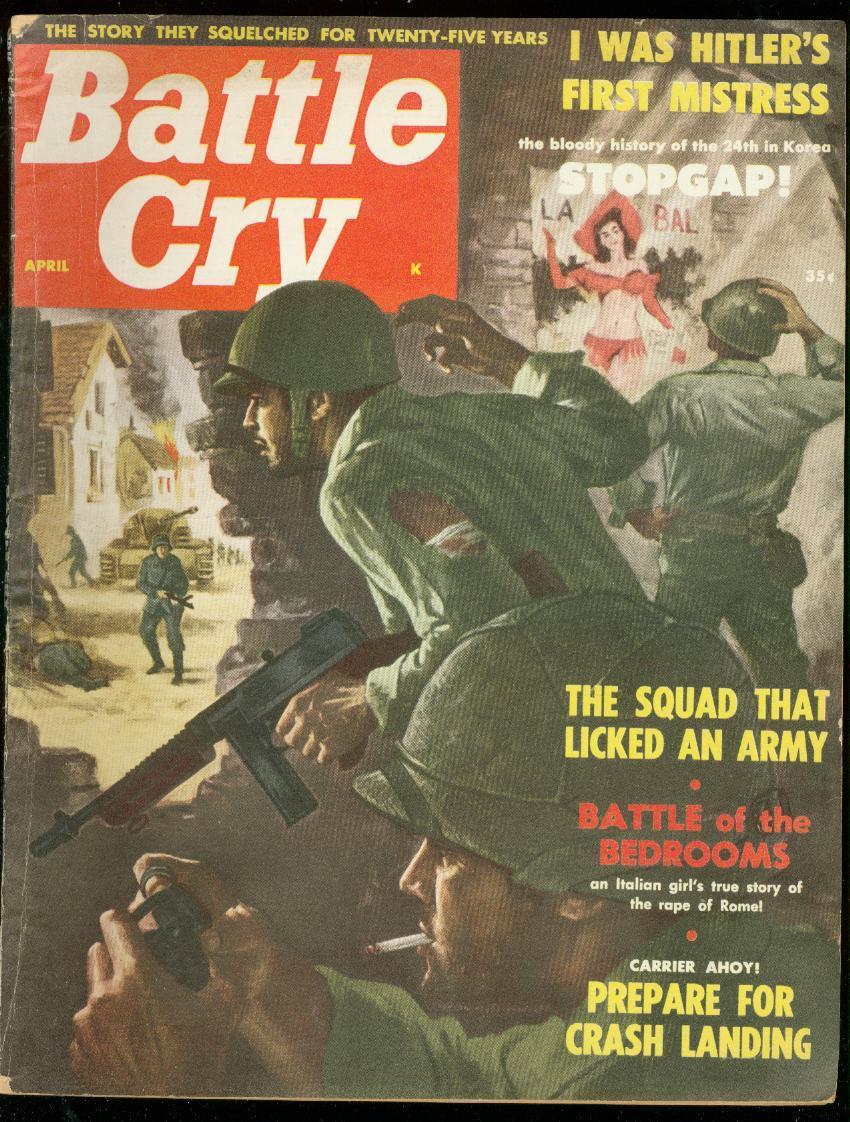 Battle CRY April 1958-Hitlers 1st Mistress-Rape of Rome VG | Comic ...