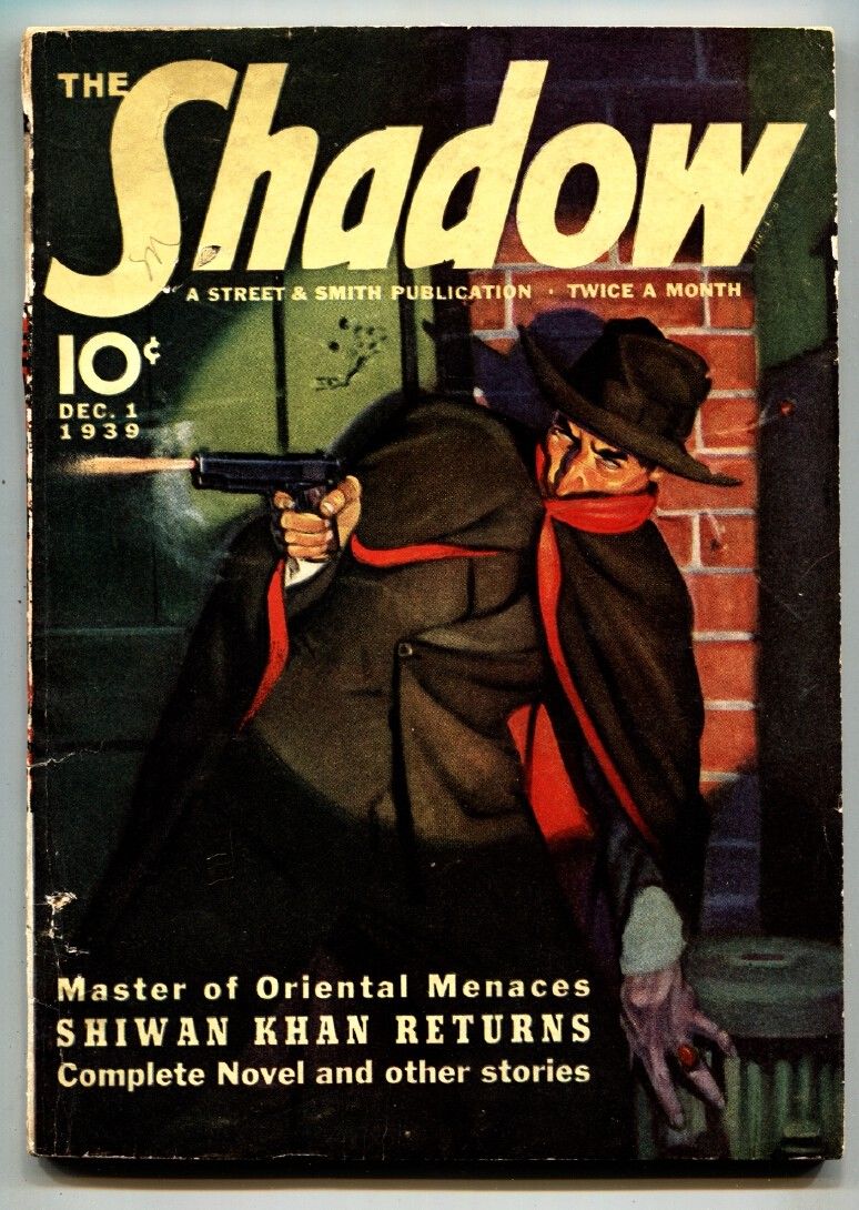 Shadow 1939 Dec 1 -Shiwan Khan Returns- Street and Smith-Rare Pulp Fn ...
