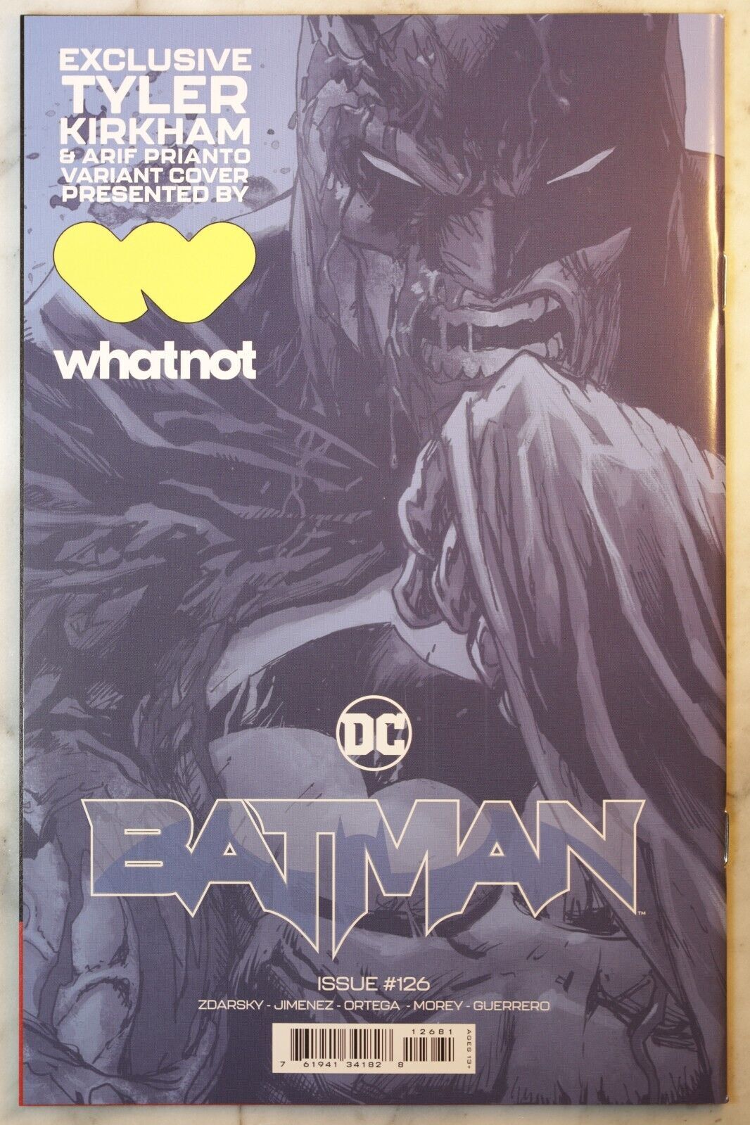 Batman #126 NYCC *Battle Damage Variant Tyler Kirkham 2022 Comic ...