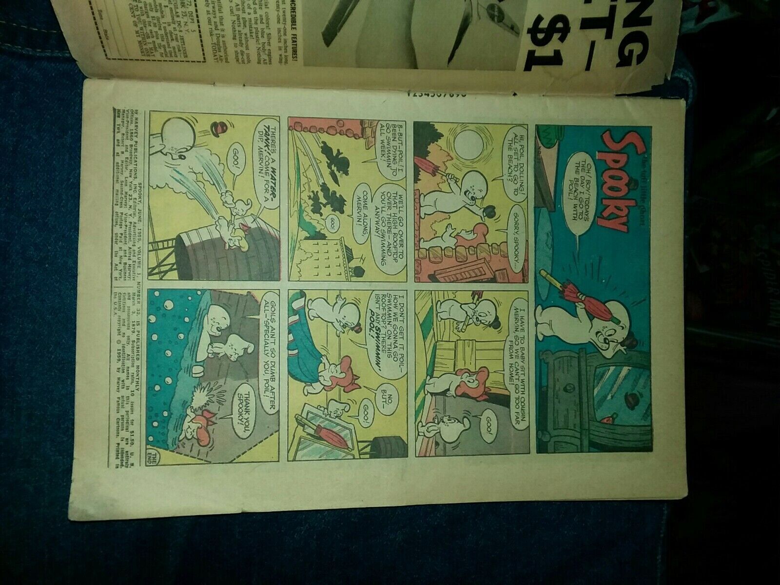 SPOOKY #32 harvey 1959 SILVER AGE COMICS wendy the witch cartoon ...