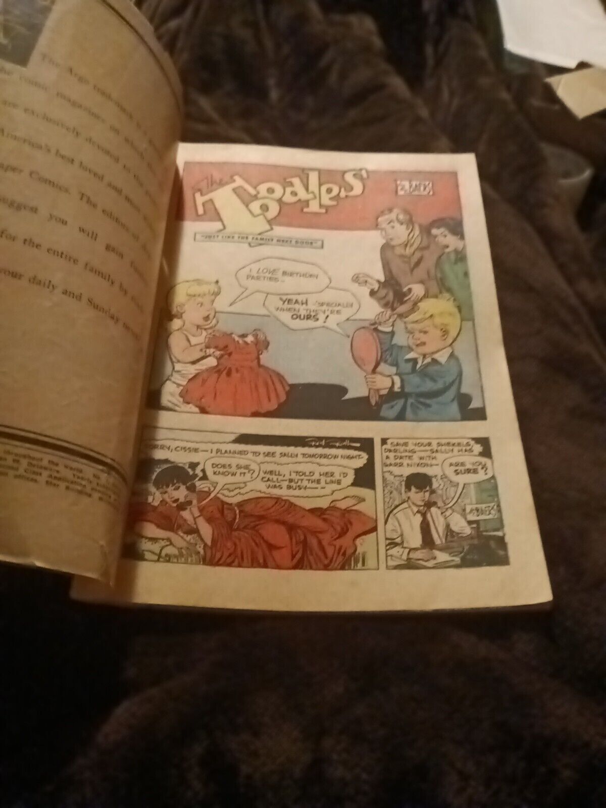 The Toodles Twins #1 Argo 1956 Comics Strip Scarce Issue Silver Age ROD ...