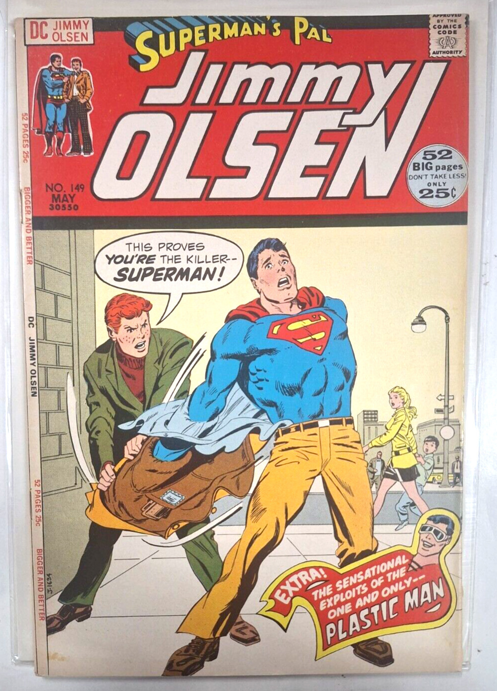 JIMMY OLSEN 149 (May 1972) VF John Albano, Jose Delbo, Schwarzenegger ...