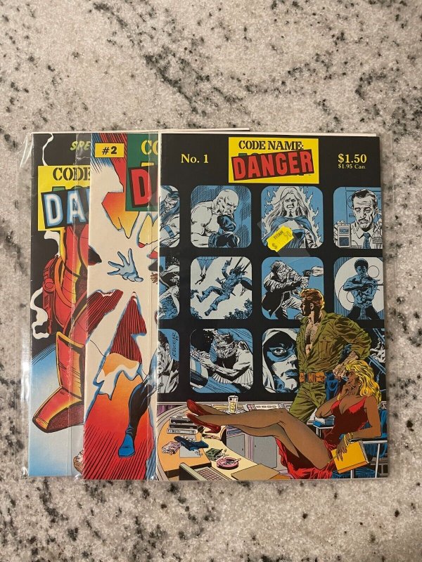 Lot Of 3 Codename Danger Comic Books # 1 2 3 NM Harris Cover Art RH1 ...