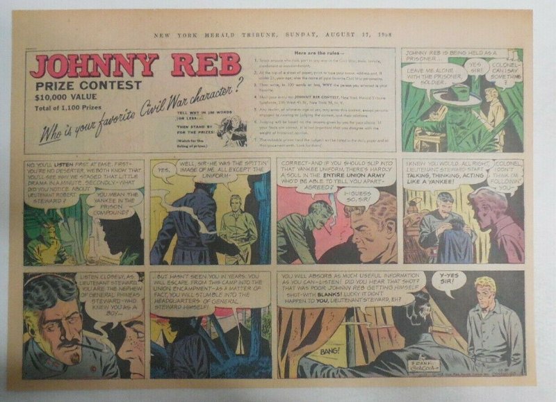 Johnny Reb Sunday by Frank Giacoia & Jack Kirby from 8/17/1958 Half ...