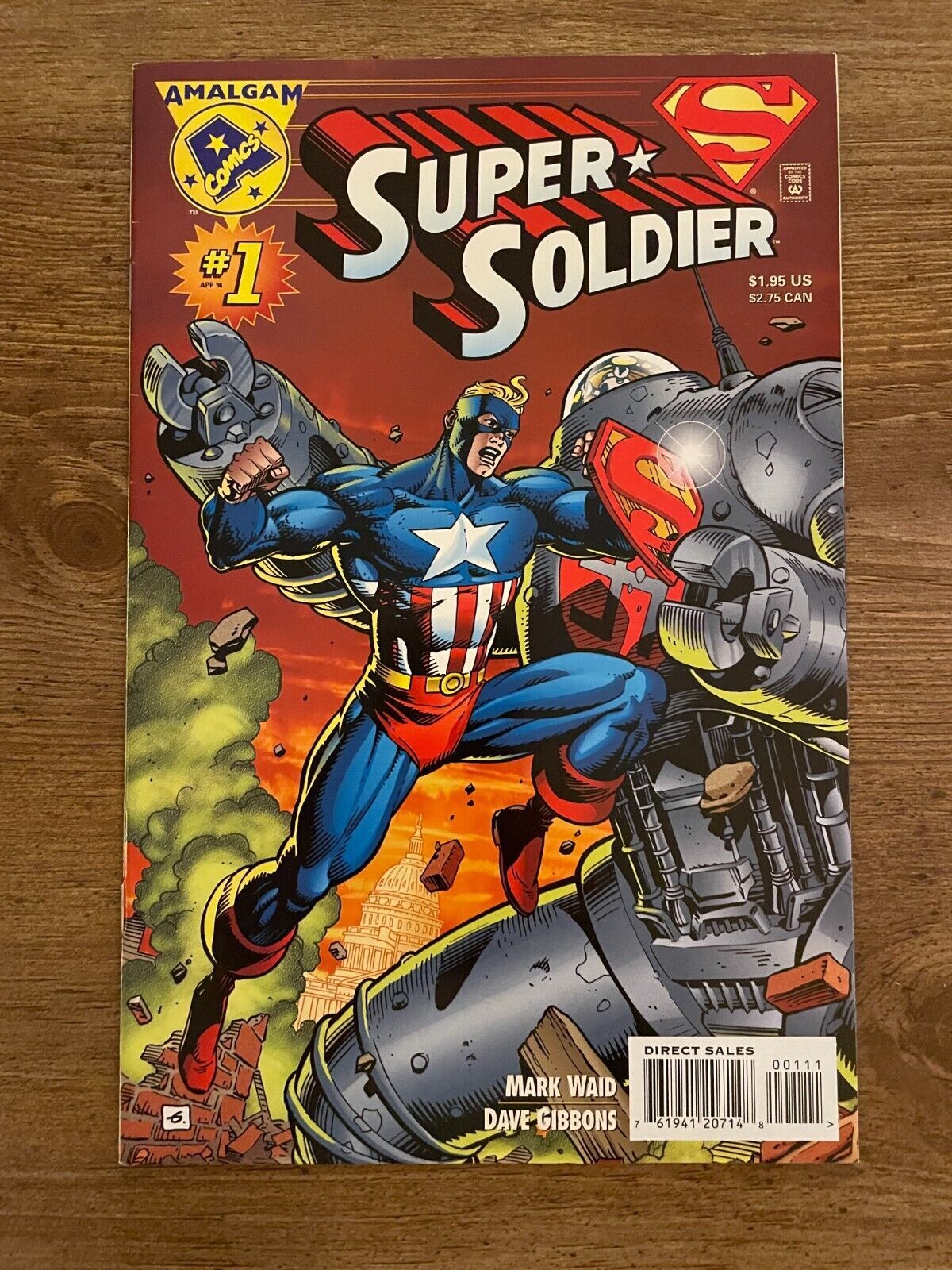 Super Soldier # 1 NM Amalgam Marvel/DC Comic Book Punisher Wonder Wom ...