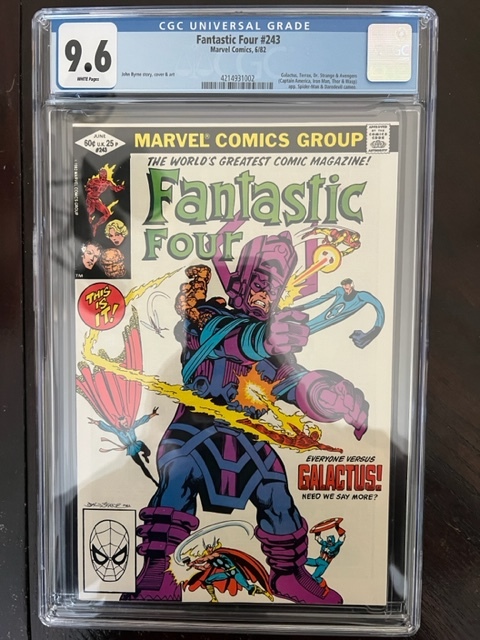 Fantastic Four #243 (1982) - CGC 9.6 ! - Iconic Galactus Cover! | Comic ...