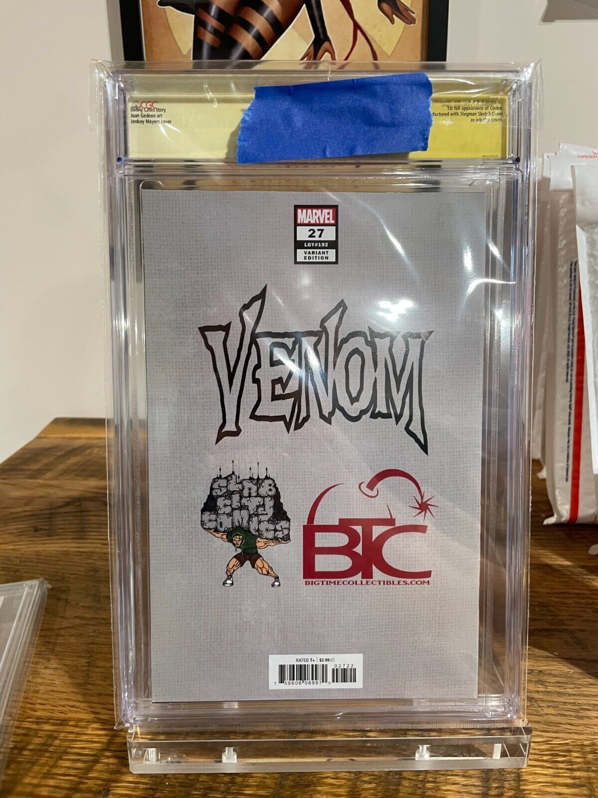 Venom #27 Double Cvr ERROR Signed Cates Custom Label CGC SS Signed 9.8 ...