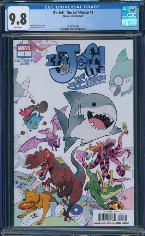 It's Jeff: The Jeff-Verse #1 CGC 9.8 Gurihiru Cover A Marvel 2023 The ...