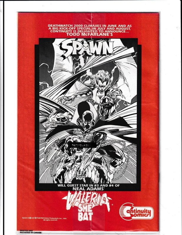 Cyberrad: Deathwatch 2000 #1 (1993) Sealed W/2 Trading Cards Continuity ...