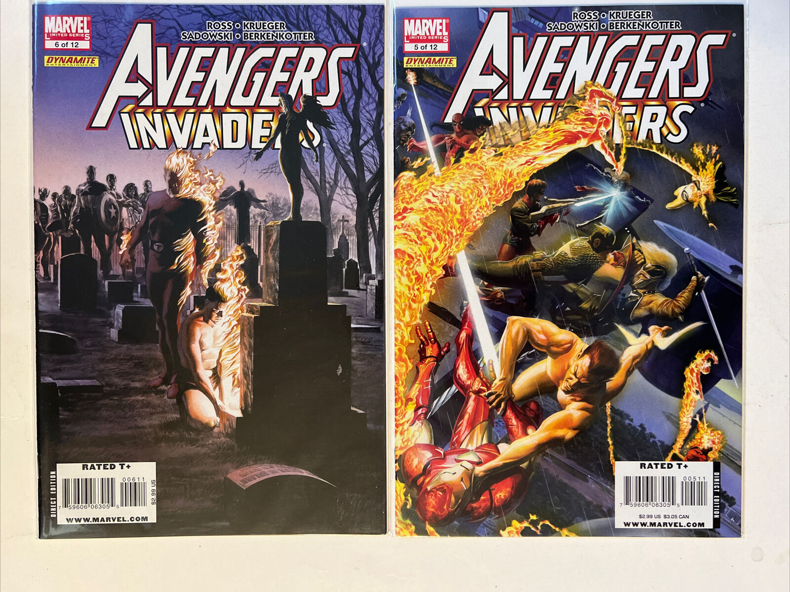 Avengers Invaders #1-12 Complete Series Alex Ross Art- NAMOR, IRONMAN ...