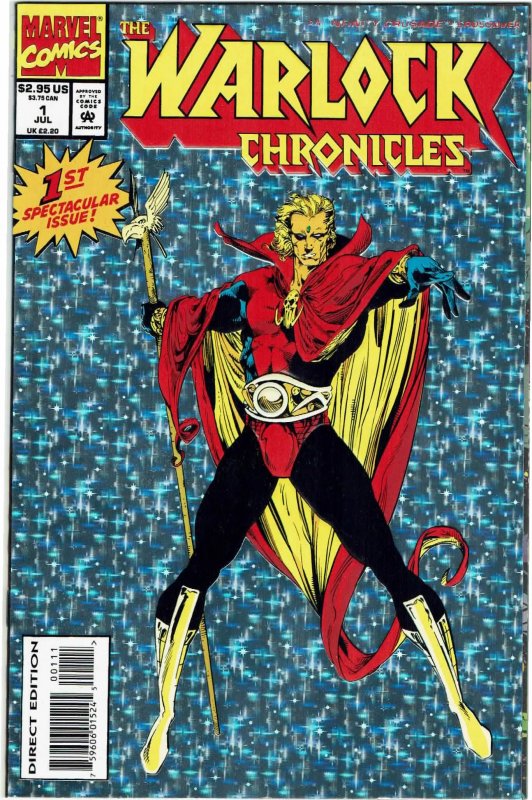 Warlock Chronicles #1 (1993) Jim Starlin Embossed Foil Cover NM | Comic ...