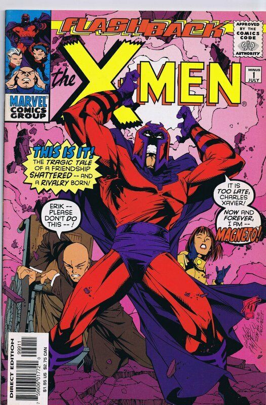 X Men -1 Minus 1 Flashback ORIGINAL Vintage 1997 Marvel Comics Magneto ...