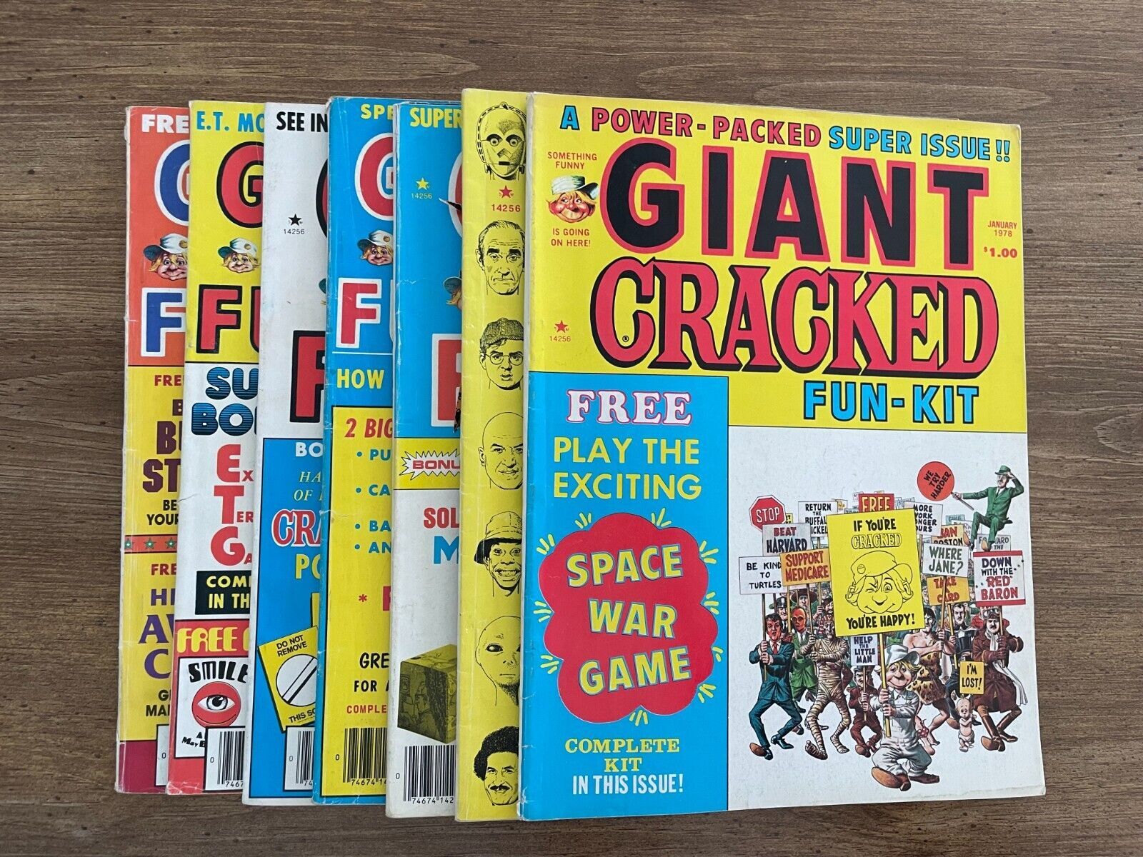 7 Giant Cracked Fun Kit Mags Jan July 1978 Dec 1980 1981 July Dec 82 ...
