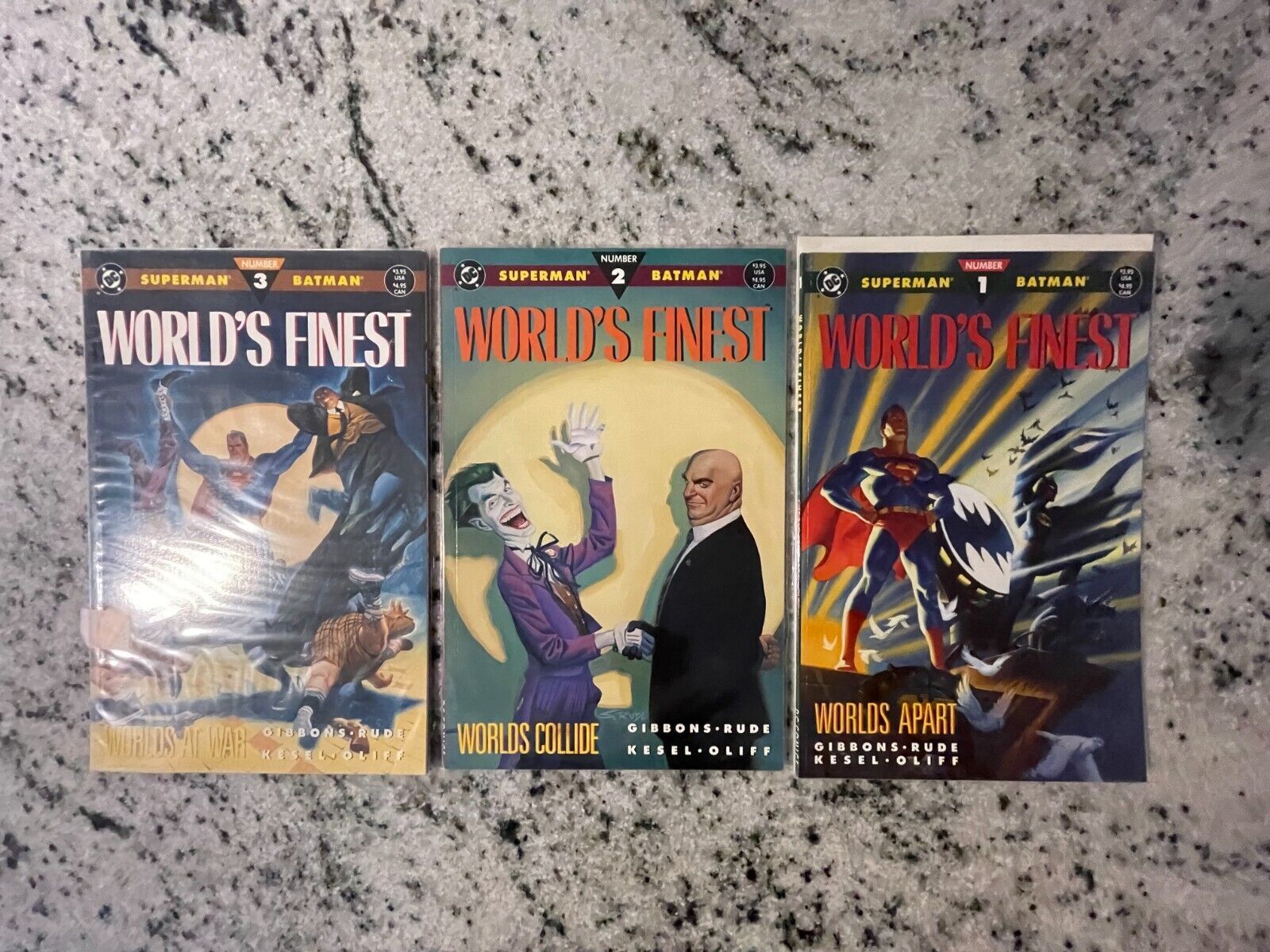 Superman Batman World's Finest Complete Set # 1 2 3 NM Worlds Apart 22 ...