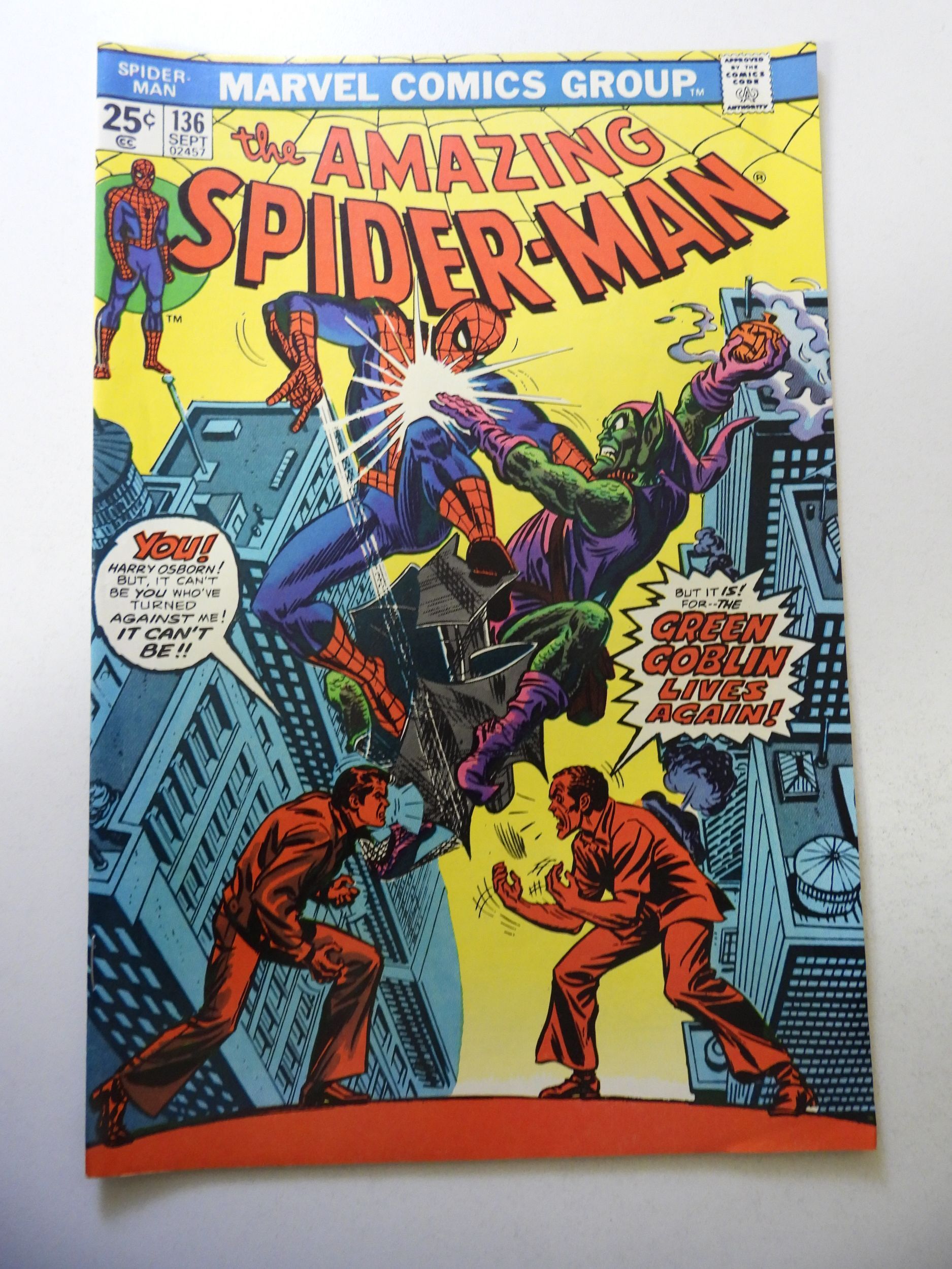 Amazing Spider-Man #136 1stApp of Harry Osborne Green Goblin! FN/VF Con ...