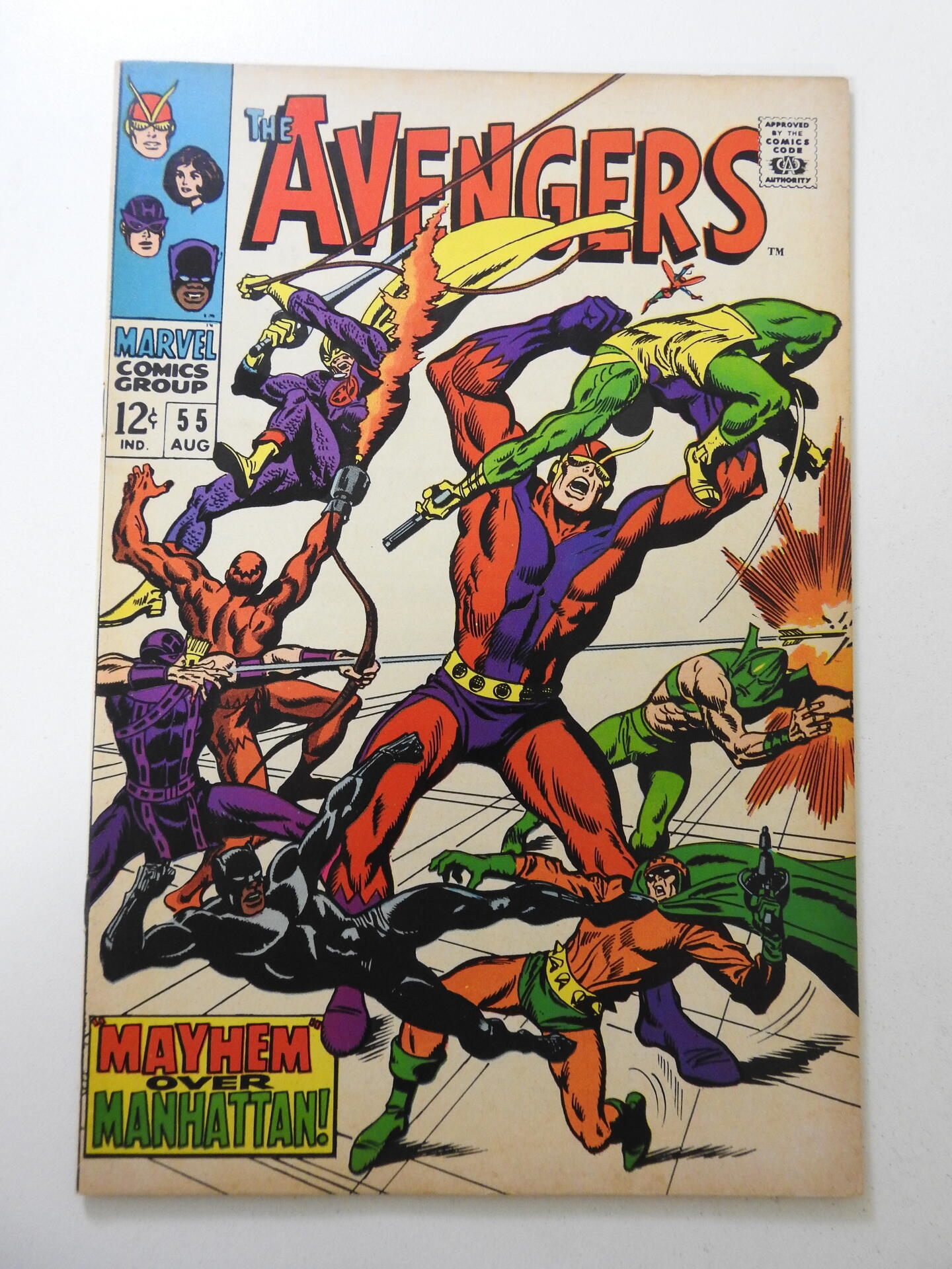 The Avengers #55 (1968) VF Condition! 1st Full Appearance of Ultron ...