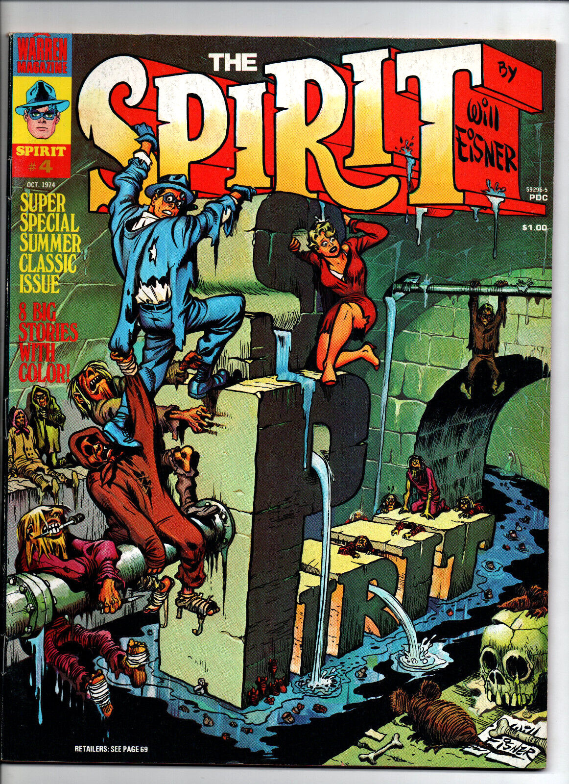The Spirit #4 - Will Eisner - Warren Magazine - 1974 - VF | Comic Books ...
