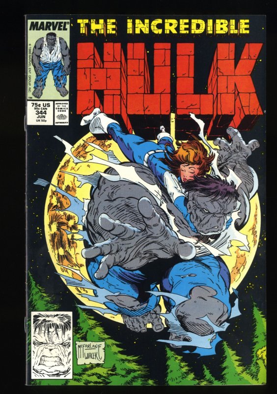 Incredible Hulk #344 VF- 7.5 Todd McFarlane Cover Art! Leader! | Comic ...