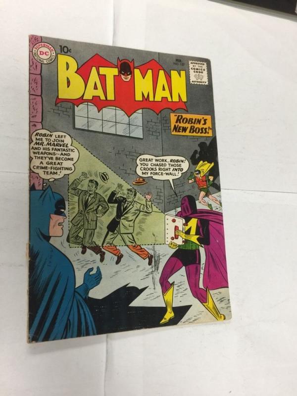 Batman 137 3.5 Very Good- Vg- Robins New Boss Cover Detached At Bottom ...
