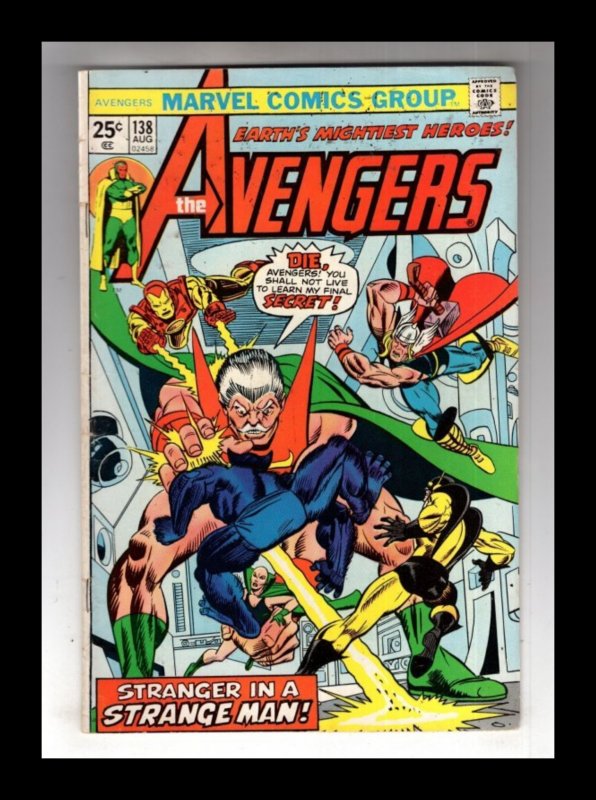 The Avengers #138 (1975) | Comic Books - Bronze Age, Marvel, Avengers, Superhero / HipComic