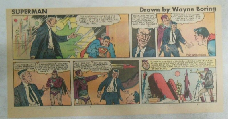 Superman Sunday Page #995 by Wayne Boring from 11/23/1958 Size ~7.5 x 15 inches | Comic Books ...
