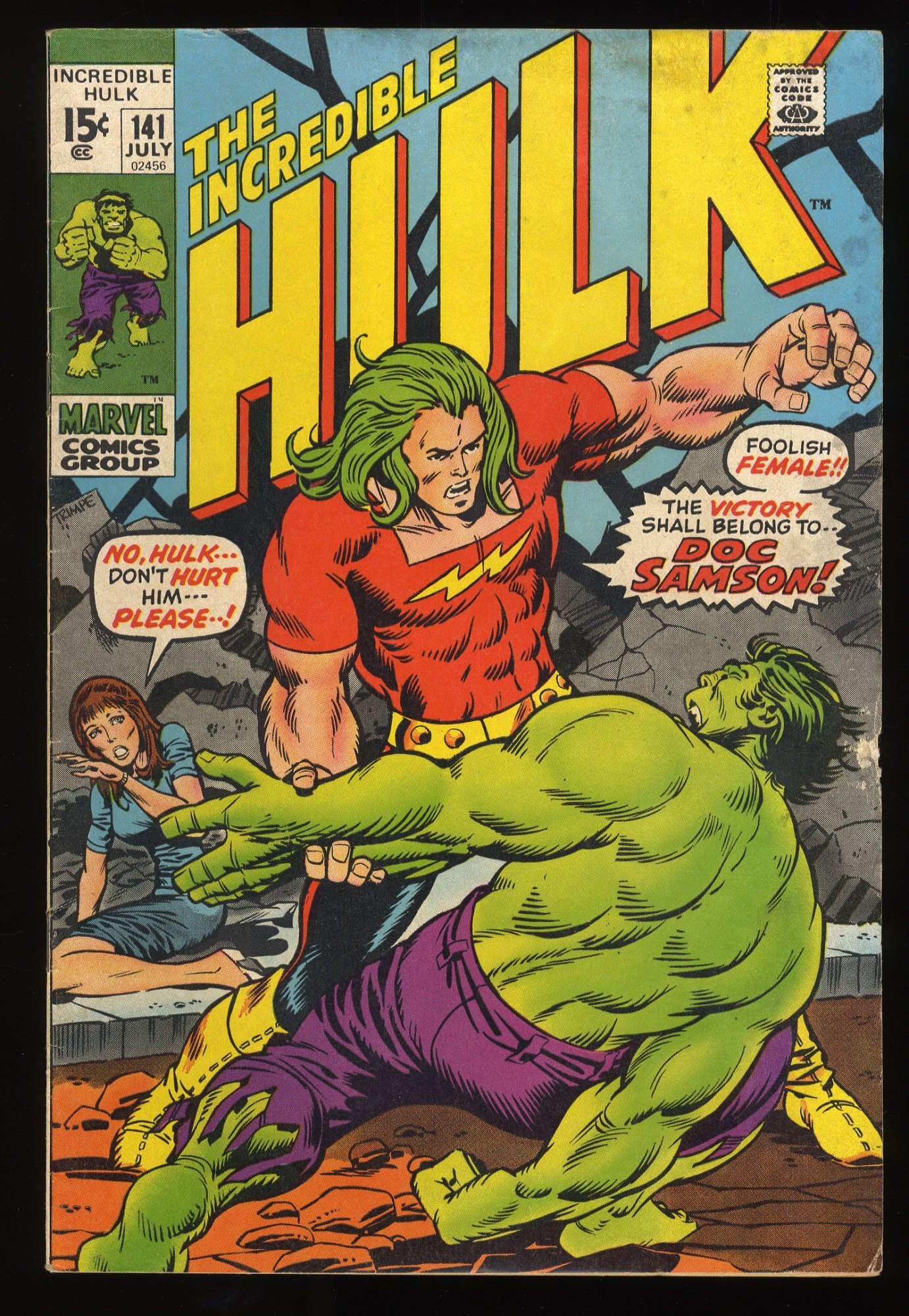 Incredible Hulk #141 GD/VG 3.0 1st Appearance Doc Samson!! | Comic ...
