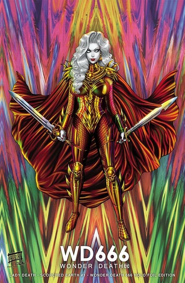 Lady Death #1 Wonder Death 666 HOLO FOIL Wonder Woman 1984 Movie Poster ...