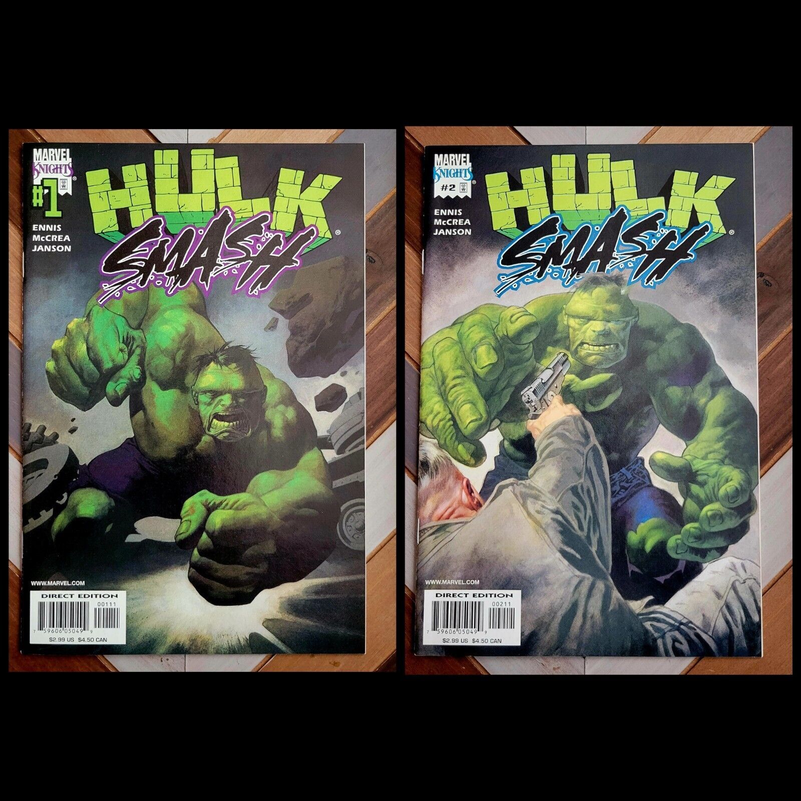 Hulk: SMASH! #1-2 Set of 2, NM unread (Marvel Knights 2001) Limited ...