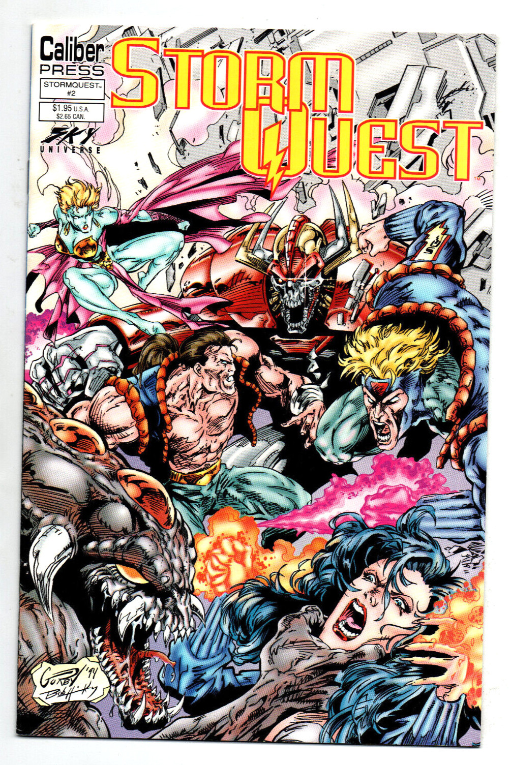 StormQuest #1 & 2 - early Greg Land - Caliber Press - 1994 - (-NM ...