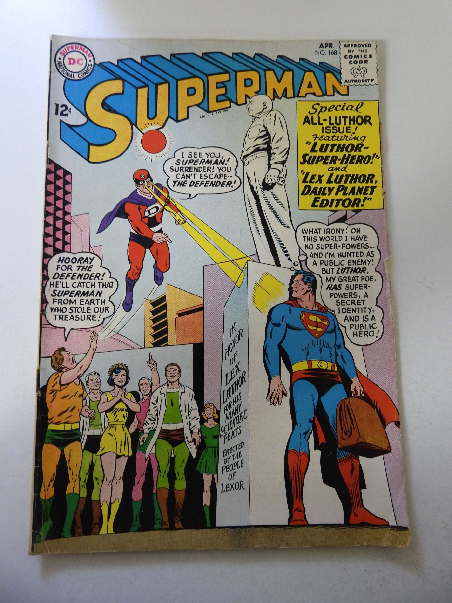 Superman #168 (1964) VG+ Condition small moisture stains | Comic Books ...