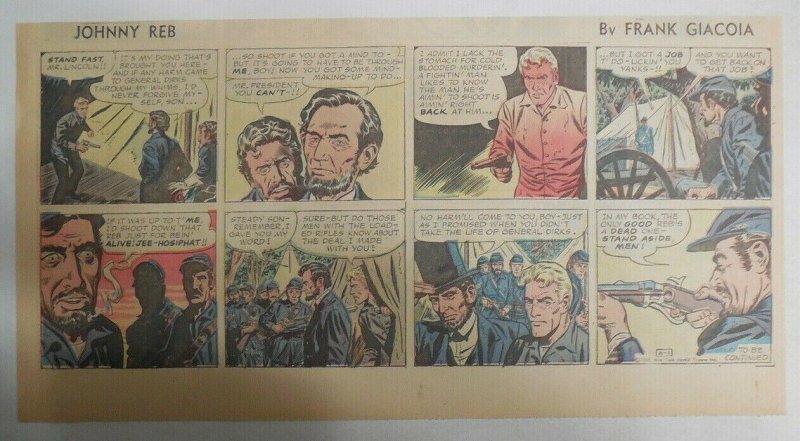 Johnny Reb Sunday by Frank Giacoia & Jack Kirby from 6/1/1958 Third ...